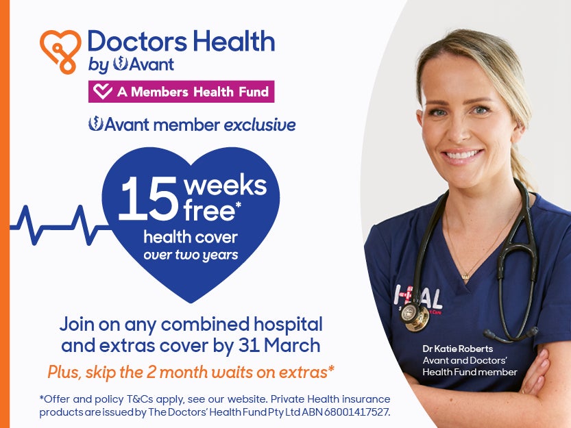 Medical indemnity, finance, practice solutions - Avant